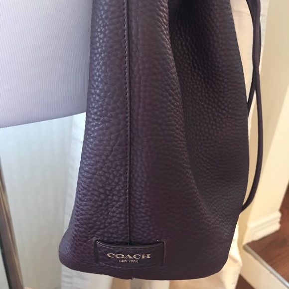 Coach | Bags | Coach Drawstring Bag In Pebbled Leather | Poshmark
